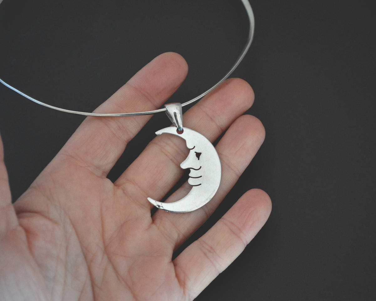 MOON MAGIC - Crescent Moon Amulet Necklace – Cosmic Norbu