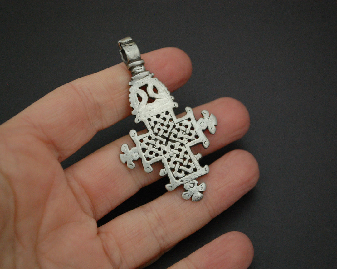 Antique Ethiopian Coptic Cross Amulet - Axum Cross – Cosmic Norbu