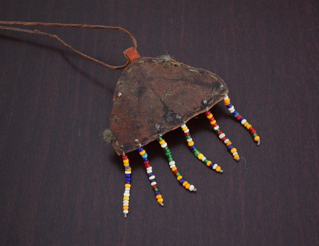 Fulani Leather Beaded Necklace – Cosmic Norbu