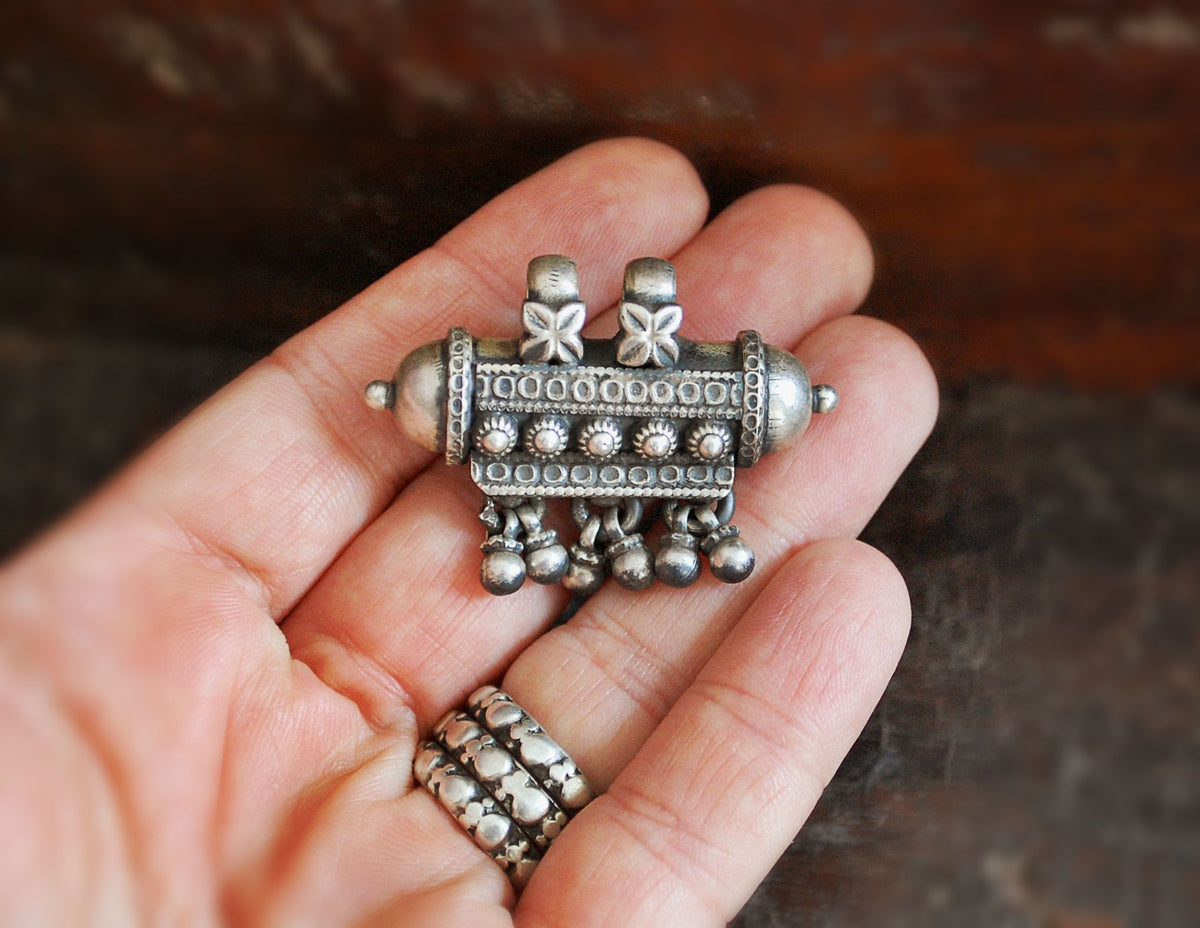 Rajasthani Silver Taviz Amulet – Cosmic Norbu