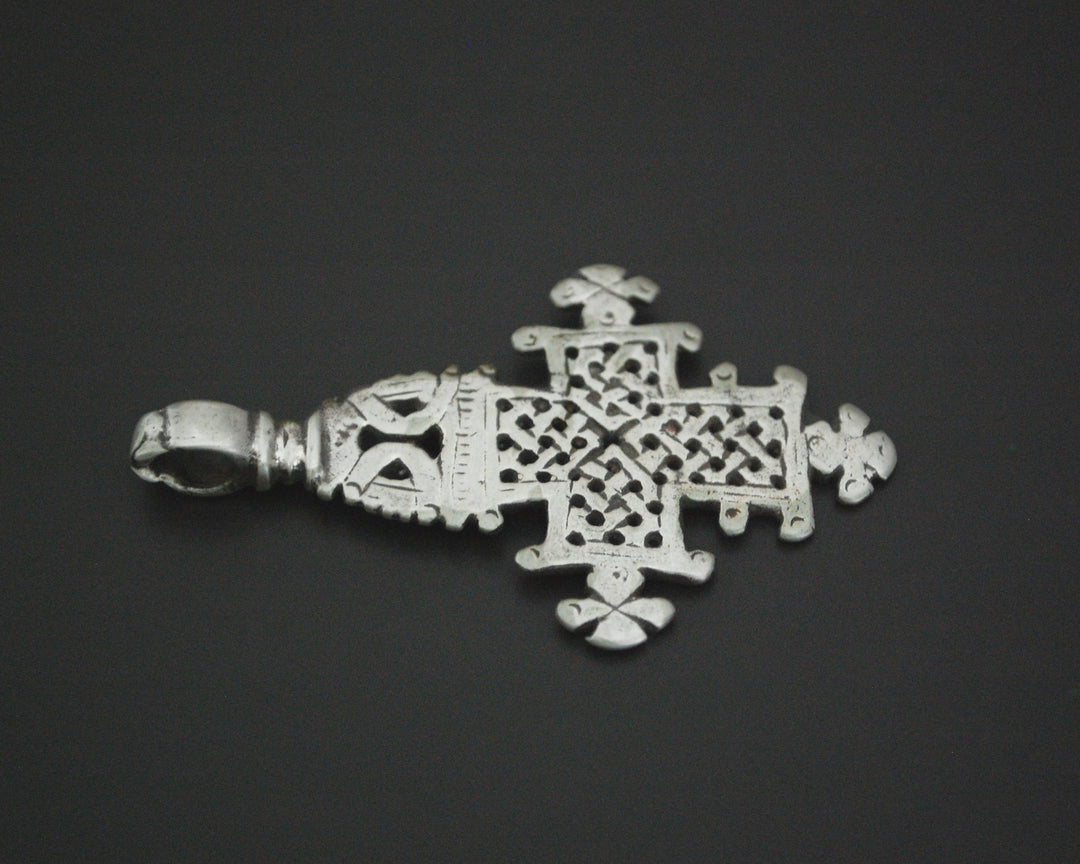 Antique Ethiopian Coptic Cross Amulet - Axum Cross – Cosmic Norbu