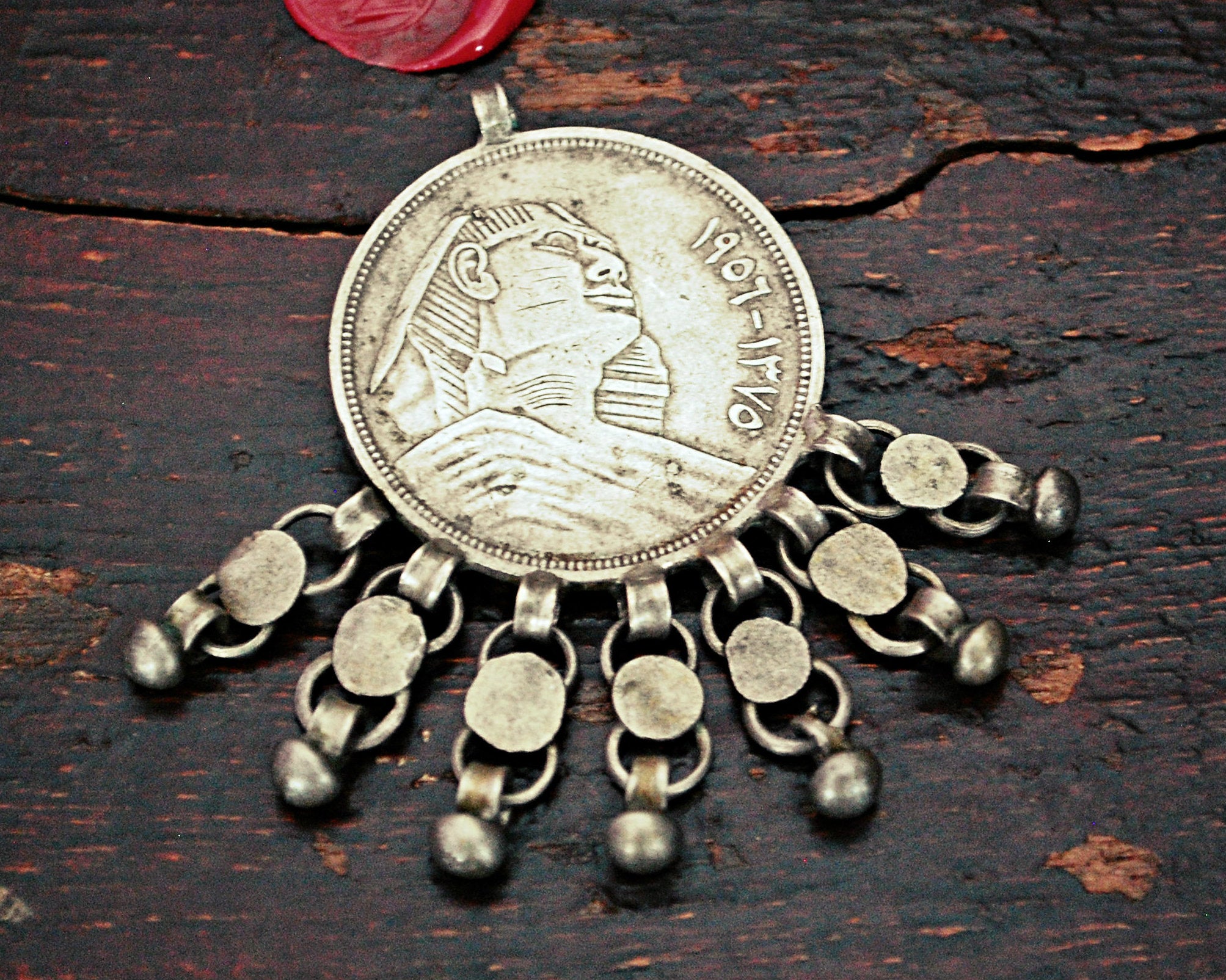 Egyptian Zar Coin Amulet Pendant - Nubian Jewelry – Cosmic Norbu