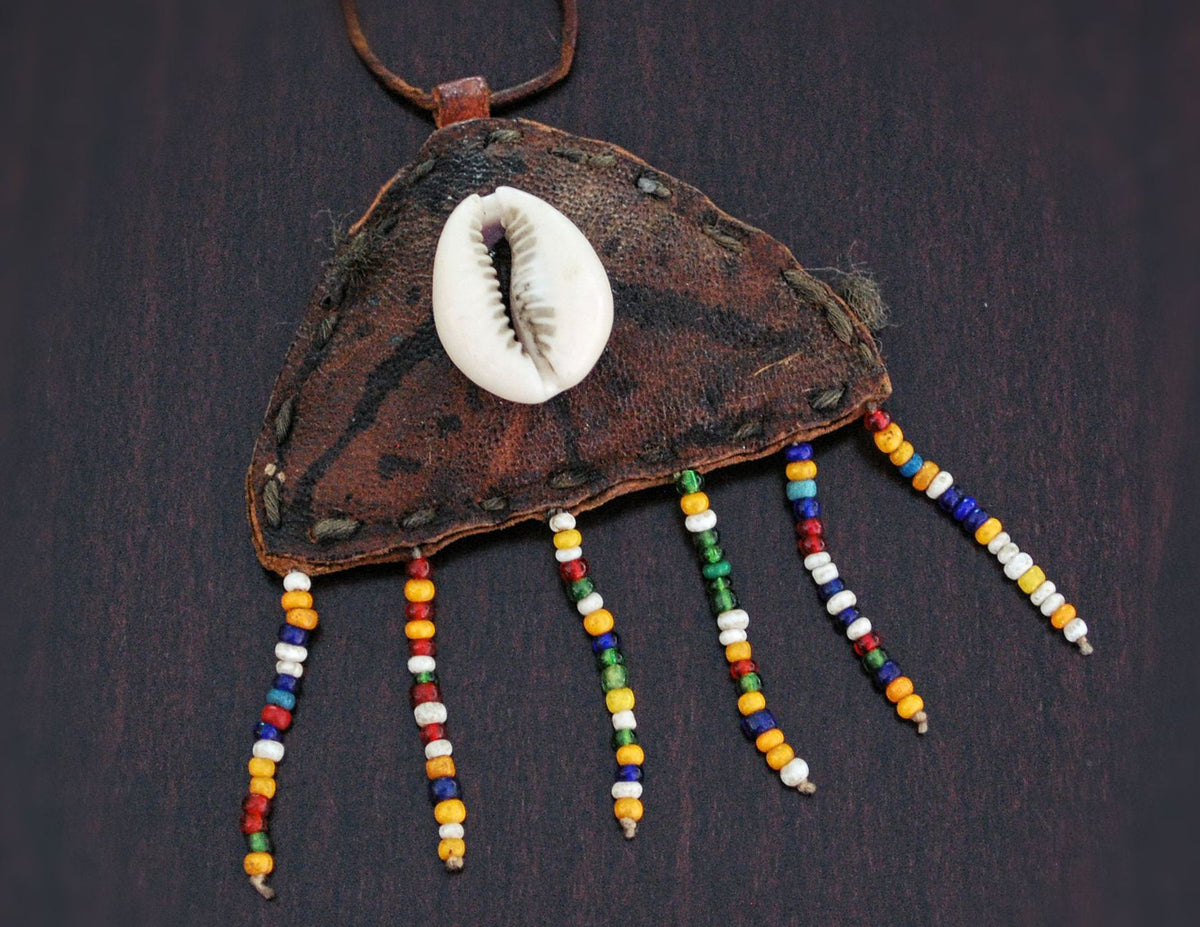 Fulani Leather Beaded Necklace – Cosmic Norbu